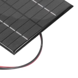 Polysilicon Solar Panel 2W 12V Windproof High Conversion Efficiency Solar Panel Charger for for Solar Water Pumps, Solar Lawn Lights