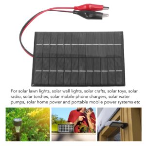 Polysilicon Solar Panel 2W 12V Windproof High Conversion Efficiency Solar Panel Charger for for Solar Water Pumps, Solar Lawn Lights