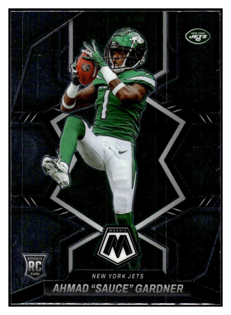 AHMAD SAUCE"GARDNER RC 2022 Panini Mosaic #335 ROOKIE NM+-MT+ NFL Football NY Jets