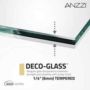 ANZZI 70-in. x 60-in. Framed Double Sliding Shower Door, Resistance Free Hinges for Smooth Opening and Closing, Clear Tempered Glass in Matte Black Finish (SD-AZ15-01MB)