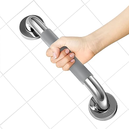 Bathroom Grab Bars for Shower, Miaeowve 12 Inch Grab Bars for Bathtubs and Showers Stainless Steel Anti-Slip Shower Handle for Elderly, Senior, Handicap and Pregnant Women