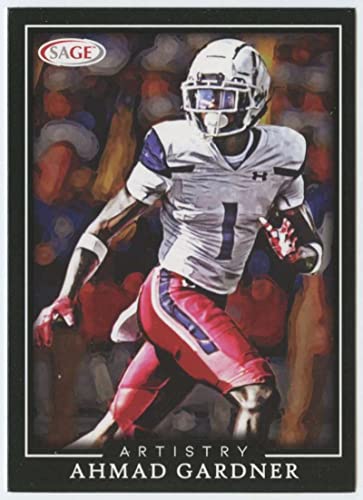 2022 SAGE Artistry #1 Ahmad Gardner UER RC Rookie Football Trading Card