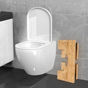 Toilet Stool,Poop Stool,Omlcines Foldable Bathroom Potty Stool for Adults, Portable Squat Potty Stool with Non-Slip Mat for Adult Children