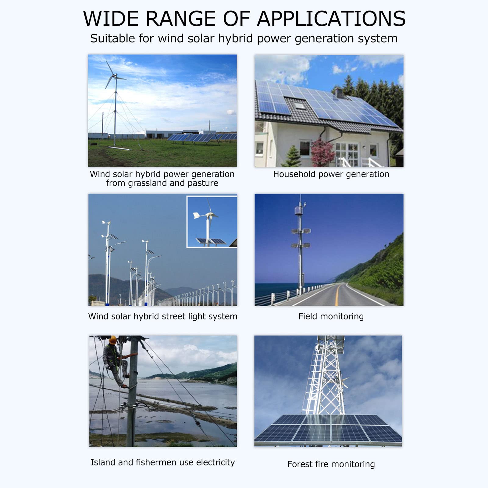 Wind Solar Controller Wind Solar Regulator Digital Intelligent Control Wind Solar Regulator 12V 24V 600W