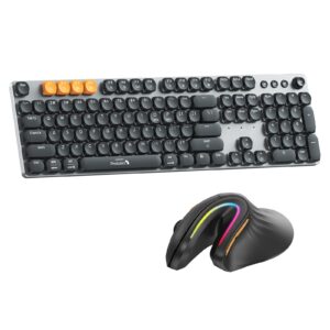 protoarc mechanical k300 backlit bluetooth keyboard and em11 rgb ergonomic mouse combo