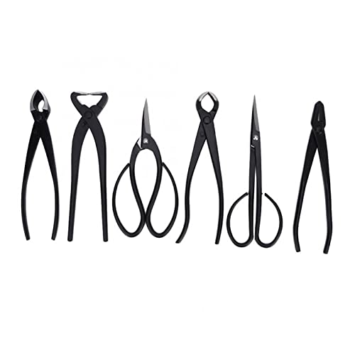 ATAAY Pruning Tools for Bonsai 6pcs Multifunctional Bonsai Plant Tree Scissors Trimming Cutting Tool Set with Storage Bag Pruning Tools Garden Access Pruning Tools