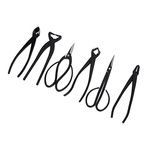 ATAAY Pruning Tools for Bonsai 6pcs Multifunctional Bonsai Plant Tree Scissors Trimming Cutting Tool Set with Storage Bag Pruning Tools Garden Access Pruning Tools