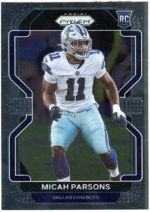 2021 panini prizm #382 micah parsons rc rookie dallas cowboys football trading card