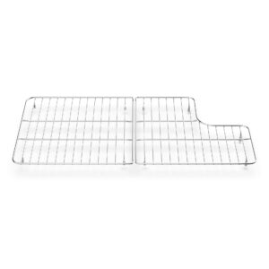 antoble k-6639-st sink rack compatible with kohler whitehaven farmhouse cairn k-6488 k-6489 k-27785 bottom basin rack kitchen sink protector 36" for kohler stainless steel sink grid replacement part