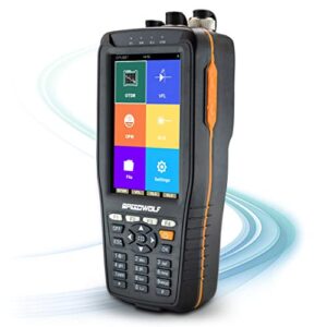 SPEEDWOLF 1310/1550nm 22/20dB Handheld 4in1 OTDR +VFL+OPM+OLS 4" Touchscreen 60km OTDR Fiber Optic Tester with SC(APC)+FC(APC)+FC to LC(APC) Adapter(OTDR22F-T1-1)