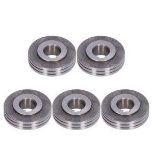 5pcs welder wire feed roller 1.2‑1.2mm groove bearing steel wire feeding guide wheel for otc mig welding machine