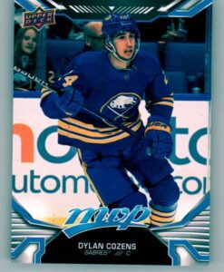 2022-23 upper deck mvp #47 dylan cozens buffalo sabres nhl hockey trading card