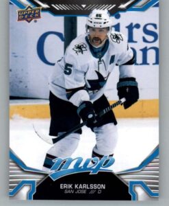 2022-23 upper deck mvp #36 erik karlsson san jose sharks nhl hockey trading card