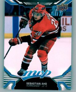 2022-23 upper deck mvp #42 sebastian aho carolina hurricanes nhl hockey trading card