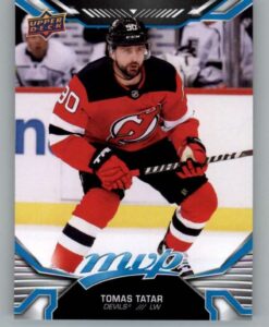 2022-23 upper deck mvp #167 tomas tatar new jersey devils nhl hockey trading card