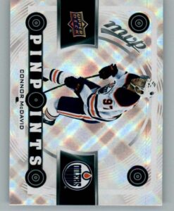 2022-23 upper deck mvp pinpoints #pp-25 connor mcdavid edmonton oilers nhl hockey trading card