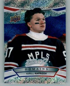 2022-23 upper deck mvp domains #na-20 kirill kaprizov minnesota wild nhl hockey trading card