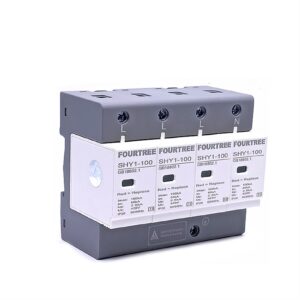 bholsa 1pcs surge protector ac 3p+n 40~80ka 60ka~100ka 385v 420v spd house lightning protection arrester low-voltage protection 4p (color : 4p 385v ac, size : 60-100ka)