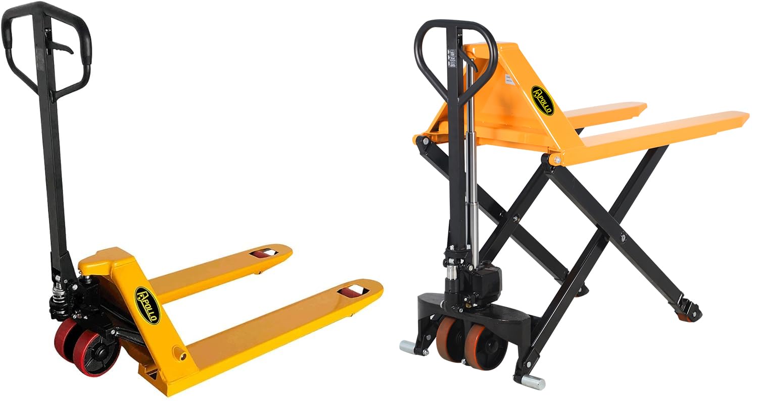 APOLLOLIFT Hand Pallet Jack Truck 5500lbs Capacity(21W x 48L) and Pallet Truck Lift 2200lbs Capacity(21W x 45L)