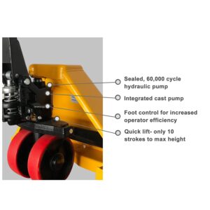 APOLLOLIFT Hand Pallet Jack Truck 5500lbs Capacity(21W x 48L) and Pallet Truck Lift 2200lbs Capacity(21W x 45L)