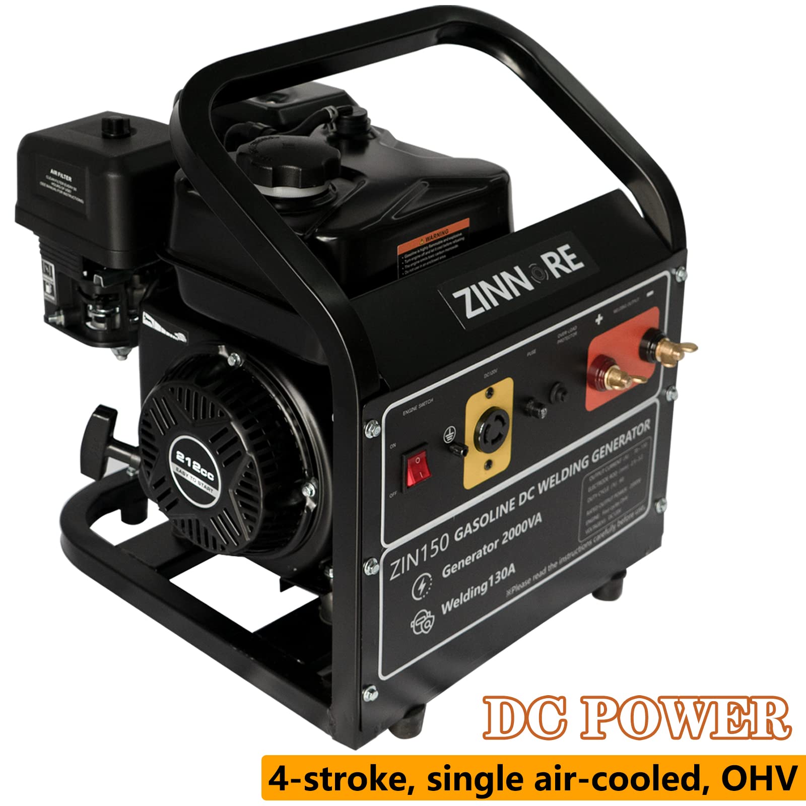 Portable 2000 Watt Engine Driven Welder 130 Amp Stick Welder