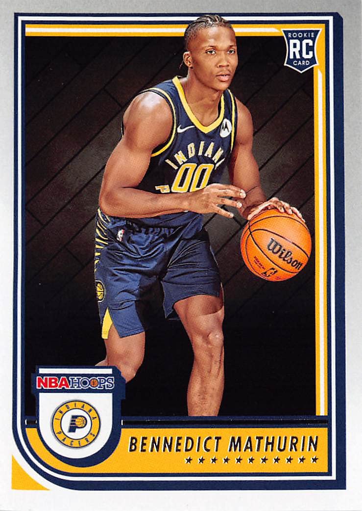 2022-23 Panini NBA Hoops #236 Bennedict Mathurin Rookie Card