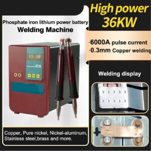 FTVOGUE Spot Welder 36KW Digital Display Screen Battery Spot Welder for Lithium Iron Battery Pack Or Ternary Lithium Battery Pack, Spot Welding