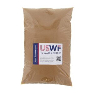 uswf-8p-12lbs ion exchange water softener resin - 0.25 cubic foot - single bag - ideal for residential or commercial use - reduces soap scum and limescale