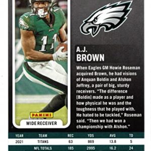 2022 Panini Absolute #80 A.J. Brown Football Card Eagles