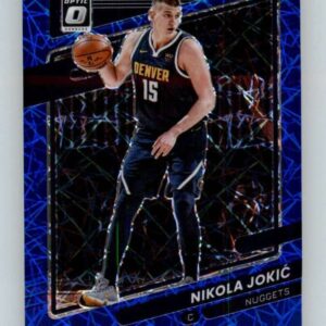 2021-22 Donruss Optic Blue Velocity #59 Nikola Jokic Denver Nuggets NBA Basketball Trading Card