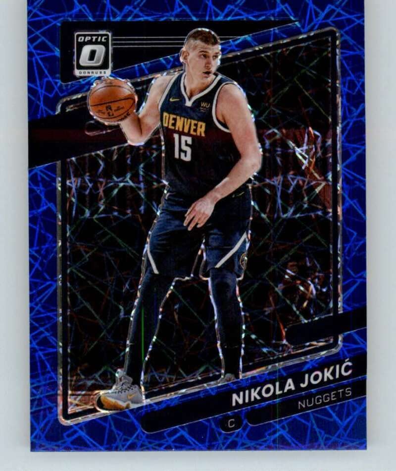 2021-22 Donruss Optic Blue Velocity #59 Nikola Jokic Denver Nuggets NBA Basketball Trading Card