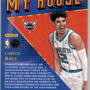 2021-22 Donruss Optic My House #8 LaMelo Ball Charlotte Hornets NBA Basketball Trading Card