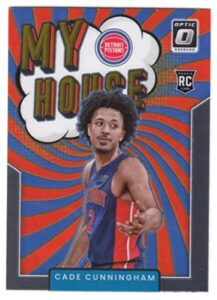 2021-22 donruss optic my house #16 cade cunningham detroit pistons nba basketball trading card