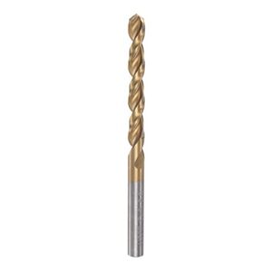 harfington twist drill bit 6mm titanium coated (hss-e) m42 high speed steel 8% cobalt straight shank for stainless steel aluminum alloy metal