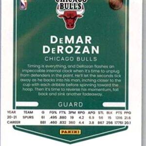 2021-22 Donruss Optic #28 DeMar DeRozan Chicago Bulls NBA Basketball Trading Card