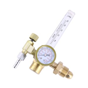 VILLCASE 3pcs Air Compressor Accessories Argon Flowmeter Regulator Accessories for Argon Co2 Regulator Argon Flow Meter Regulator Argon Regulator Gauges Welder Tig Welding Machine C02