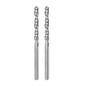 harfington 2pcs solid carbide drill bits 2.25mm c3/k10 tungsten carbide precision mini micro straight shank twist drill bit for stainless steel metal plastic wood