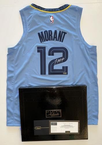 Ja Morant Autographed Memphis Grizzlies Jersey signed Nike 52 Panini Authentic - Autographed NBA Jerseys