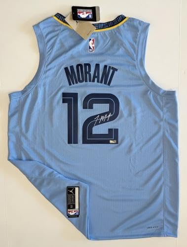 Ja Morant Autographed Memphis Grizzlies Jersey signed Nike 52 Panini Authentic - Autographed NBA Jerseys