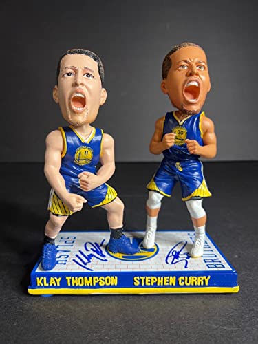 Stephen Curry & Klay Thompson 'G.S. Warriors' Signed Bobblehead Fanatics A591060 - Autographed NBA Figurines