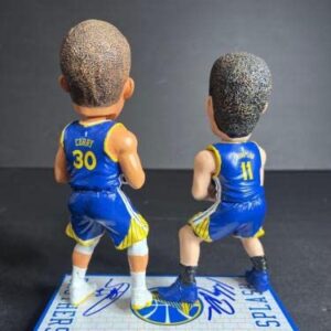 Stephen Curry & Klay Thompson 'G.S. Warriors' Signed Bobblehead Fanatics A591060 - Autographed NBA Figurines