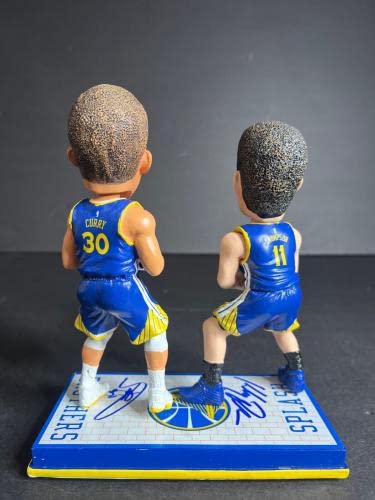 Stephen Curry & Klay Thompson 'G.S. Warriors' Signed Bobblehead Fanatics A591060 - Autographed NBA Figurines