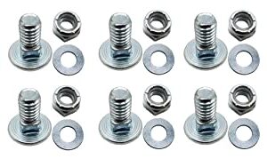 10PK 710-0451 712-04063 Replacement Skid Shoe Bolts Carriage Bolts Nuts and Washers Kit fits MTD Cub Cadet Snow Blower (5/16-18) 3/4" 784-5580