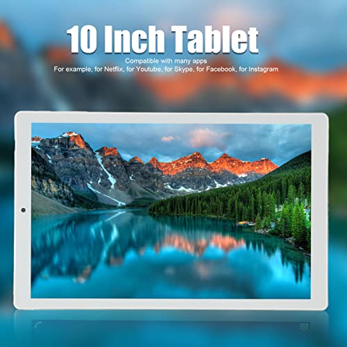 Phone Tablet, Dual SIM Dual Standby WiFi 10 Inch HD IPS Tablet 3GB RAM 64GB ROM Screen for Entertainment (US Plug)