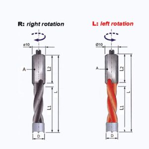 CREAP 1pc Woodworking Drill Bit Dia. 4mm-9.5mm Carbide Row Drilling Boring Machine 70mm Length Router Bit Drills for Wood (Size : 2713 L)