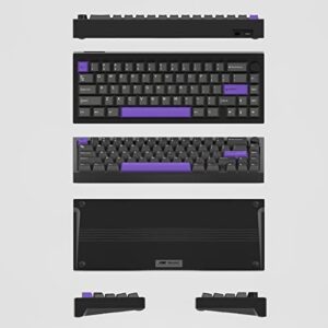 Hyekit Finalkey Cidoo V65 R2 Wireless Gaming Mechanical Keyboard, CNC Aluminum Frame, Bluetooth/USB Wired, Via Programmable, Hot Swap, Gasket Mount, 65% Keyboard, RGB Backlit, for Win/Mac, Black