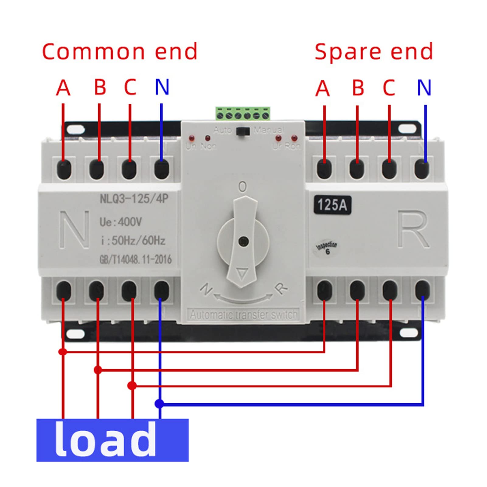 Dual Power Automatic Transfer Switch 400V, 4P Dual Power Automatic Transfer Switch 400V Changeover CB Grade Micro, Generator Transfer Switches