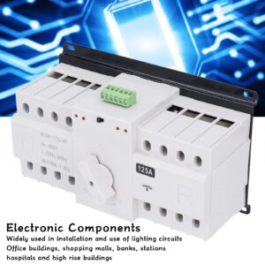 Dual Power Automatic Transfer Switch 400V, 4P Dual Power Automatic Transfer Switch 400V Changeover CB Grade Micro, Generator Transfer Switches