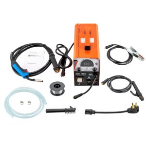 gdrasuya10 digital mig welder stainless steel 3 in 1 multiprocess welding machine110/220v mig/mma/lift tig dual voltage welder 180a mig welding equipment for welding alloy steel,plates(orange)