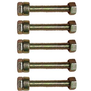 RAParts Five New Shear Pins Nuts and Spacers 703057 Fits Craftsman Dual Stage Snow Blowers Auger Housing Fits Dynamark 301172